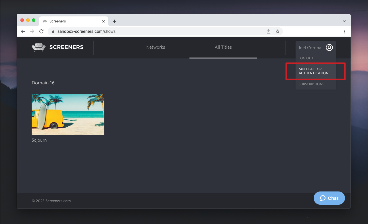 Enabling Multifactor Authentication (MFA) as a Reviewer – Screeners Viewers