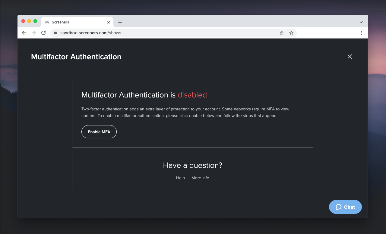 Enabling Multifactor Authentication (MFA) as a Reviewer – Screeners Viewers
