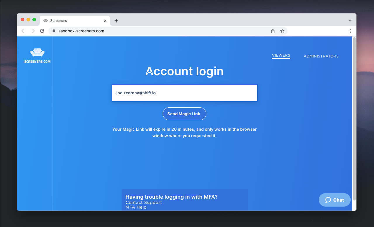 Multifactor Authentication FAQs – Screeners Viewers