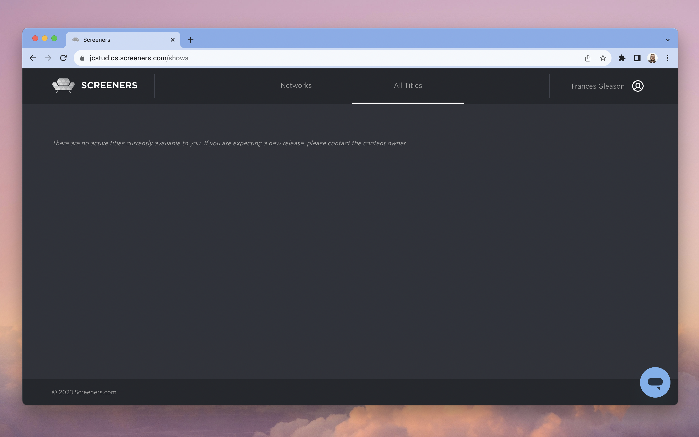 Accessing Your Screeners.com Account – Screeners Viewers